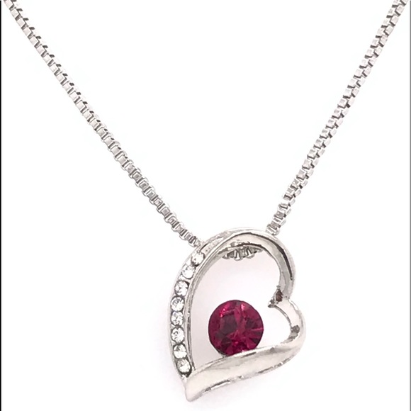 Jewelry | Modern Heart Swarovski Pendant | Poshmark